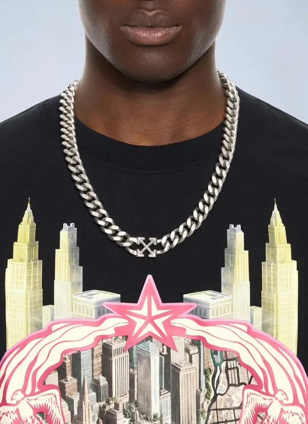 Off-White Arrow Chain Necklace