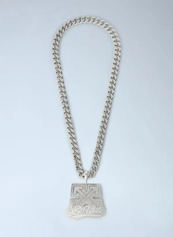 Off-White Bling Strass Arrow Chain - Grey