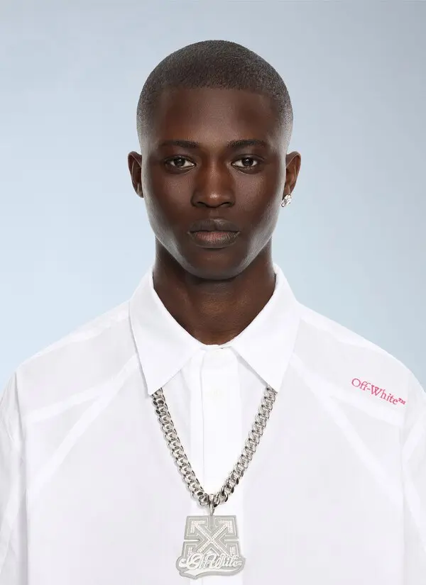 Off-White Bling Strass Arrow Chain - Grey