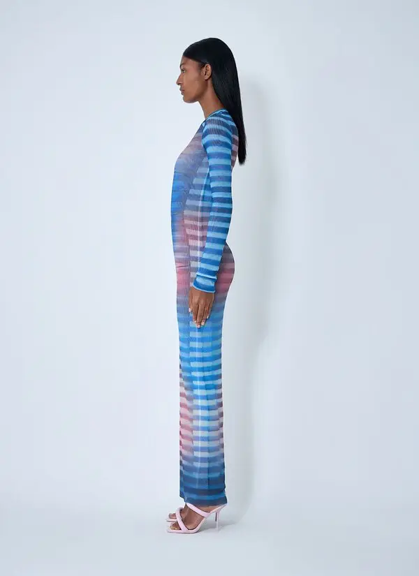 JEAN PAUL GAULTIER Air Mesh Maxi Dress