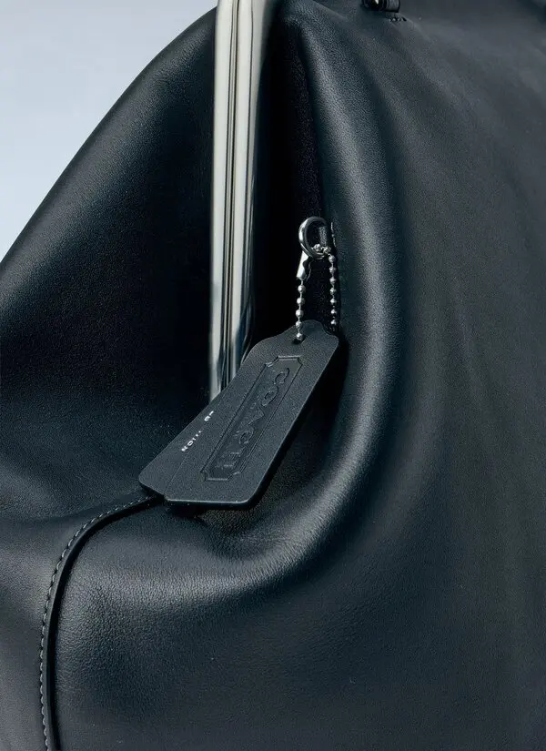 COACH Large Kisslock Frame Bag - Black