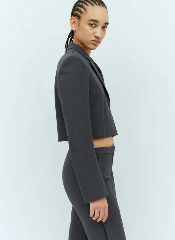 DIESEL® G-milla-p1 Tailored Crop Blazer - Grey