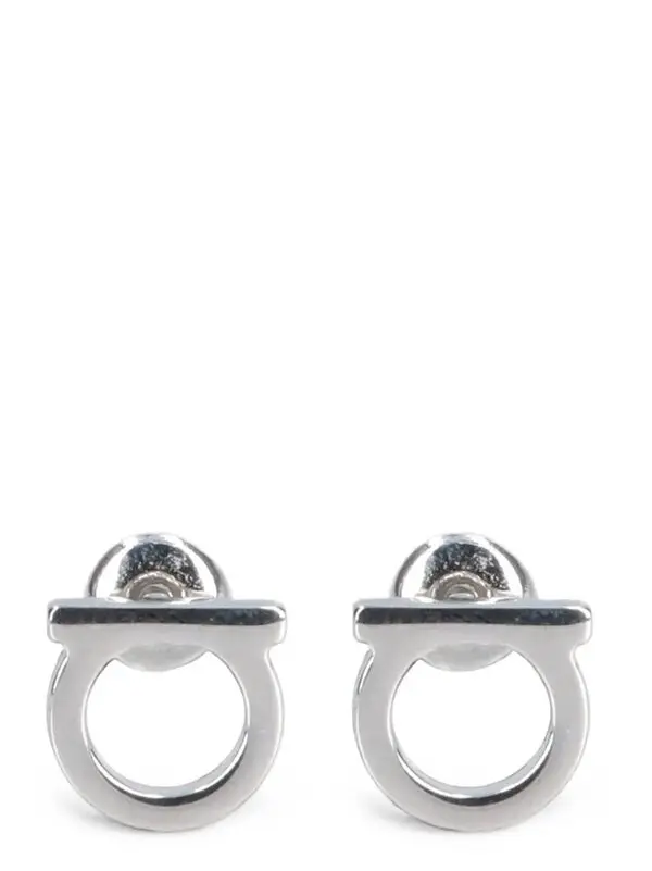 FERRAGAMO Gancini S' Earrings - Silver