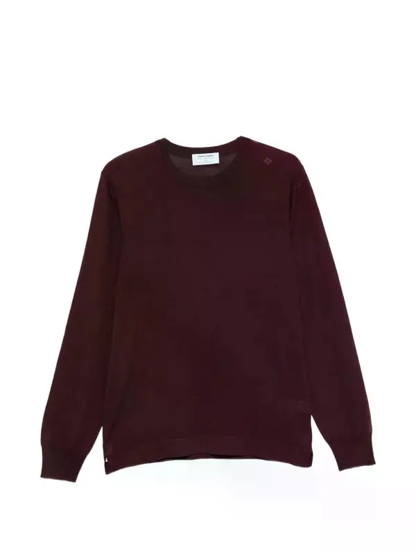 GRAN SASSO Crew-neck Wool Sweater - Red