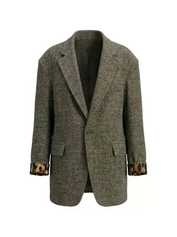 R13 Single-breasted Blazer - Grey
