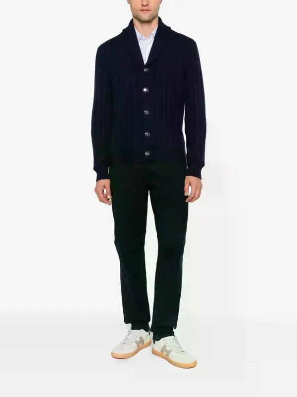 Brunello Cucinelli Ribbed-knit Shawl-collar Cardigan
