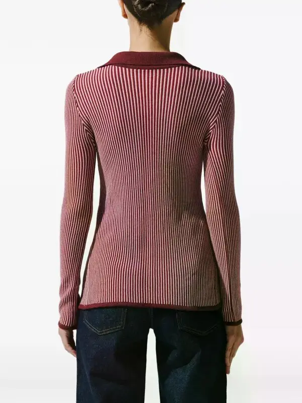 BAOBAB Federica Striped Ribbed-knit Shirt