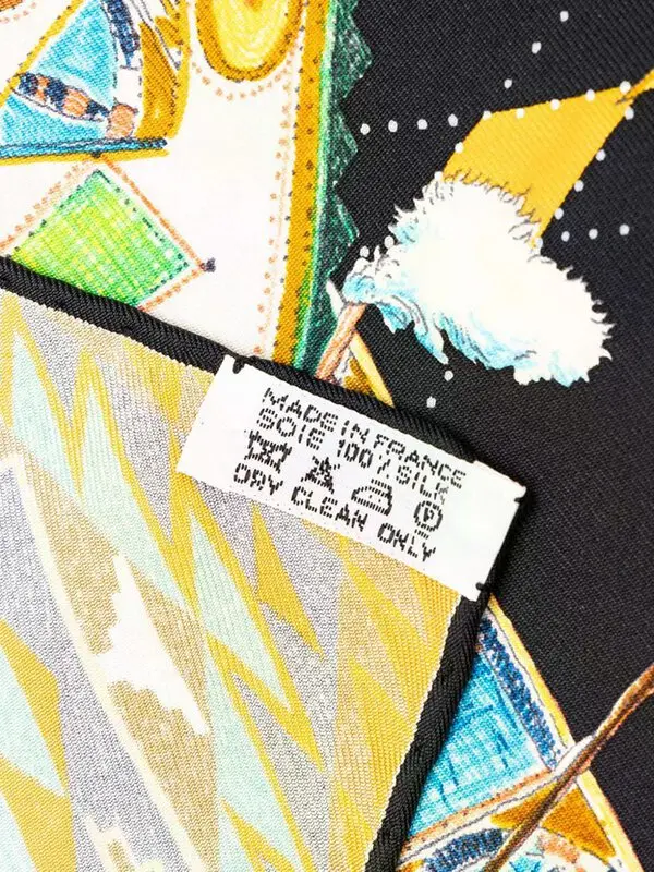 Hermès 1990-2010 Les Danses Silk Scarf 90 Scarves
