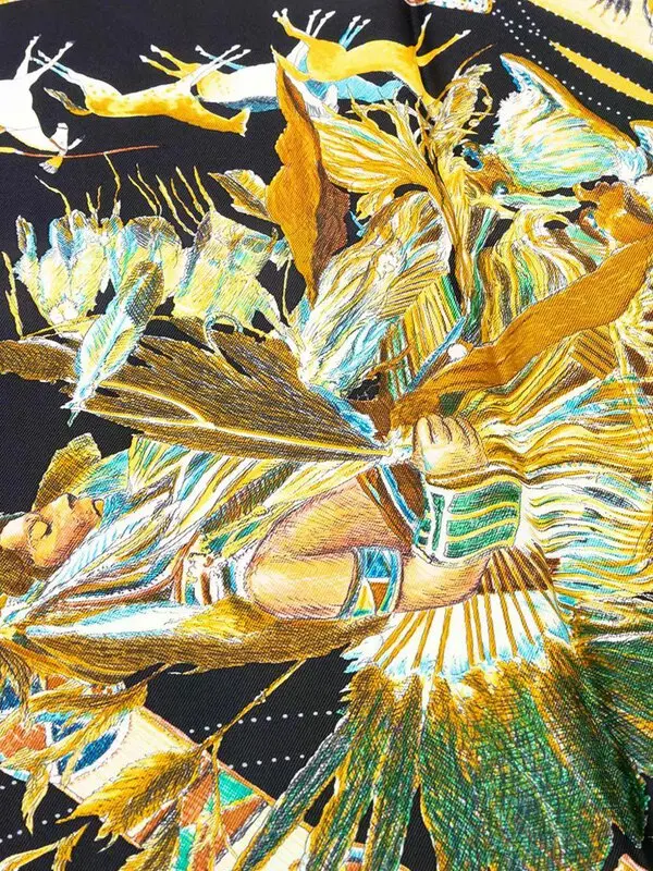 Hermès 1990-2010 Les Danses Silk Scarf 90 Scarves