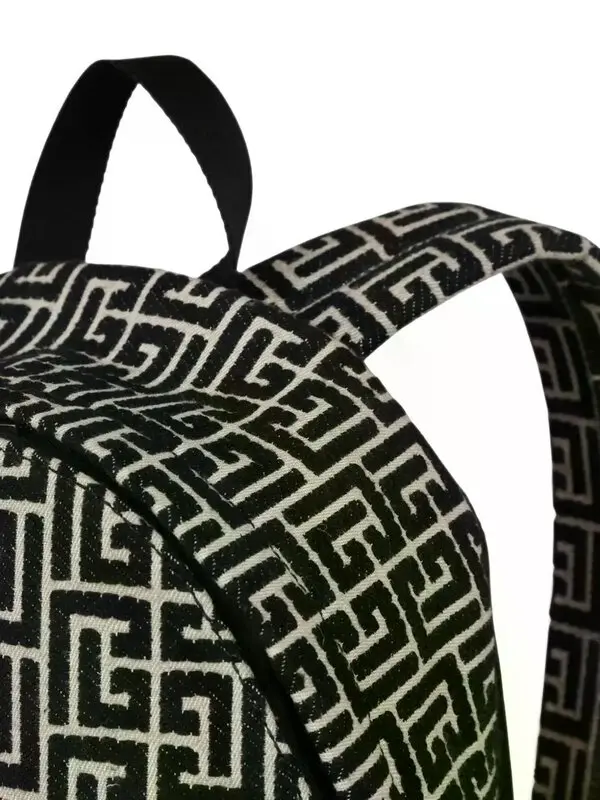 Balmain 1945 City Monogram-pattern Backpack