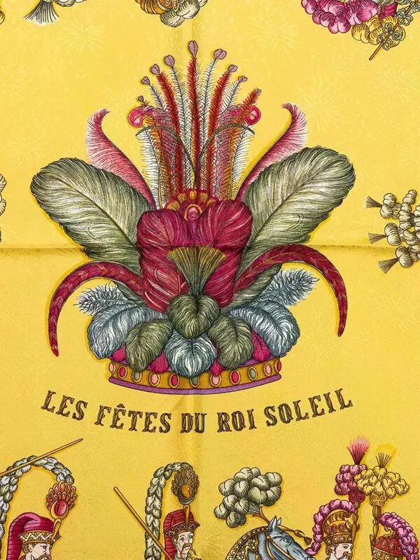 Hermès 1994 Les Fetes Du Roi Soleil Silk Scarf 90 Scarves - Multicolour