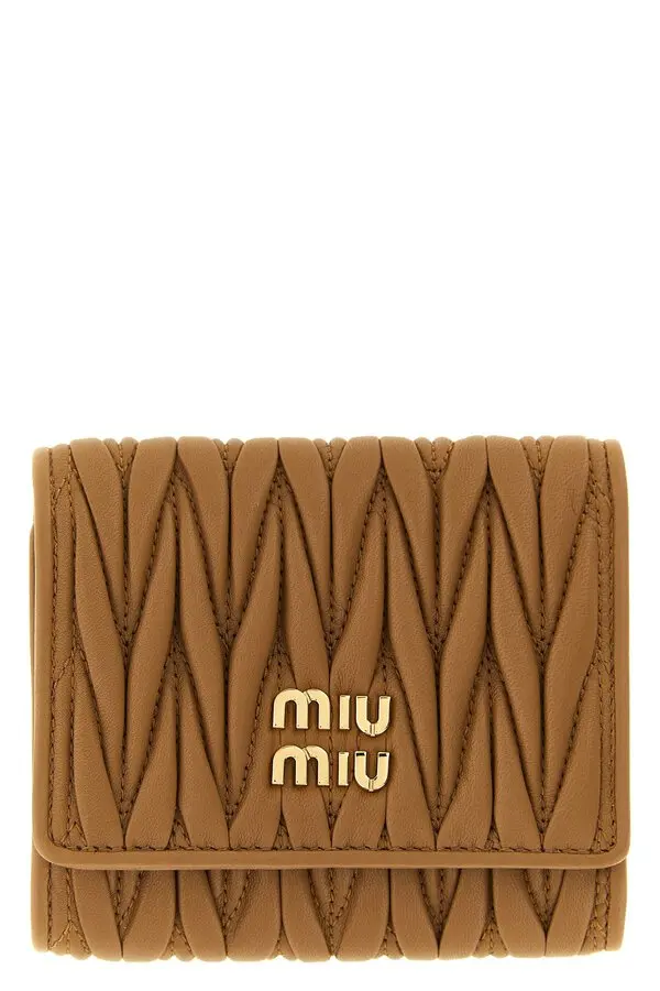 Miu Miu Small Matelassé Nappa Wallet