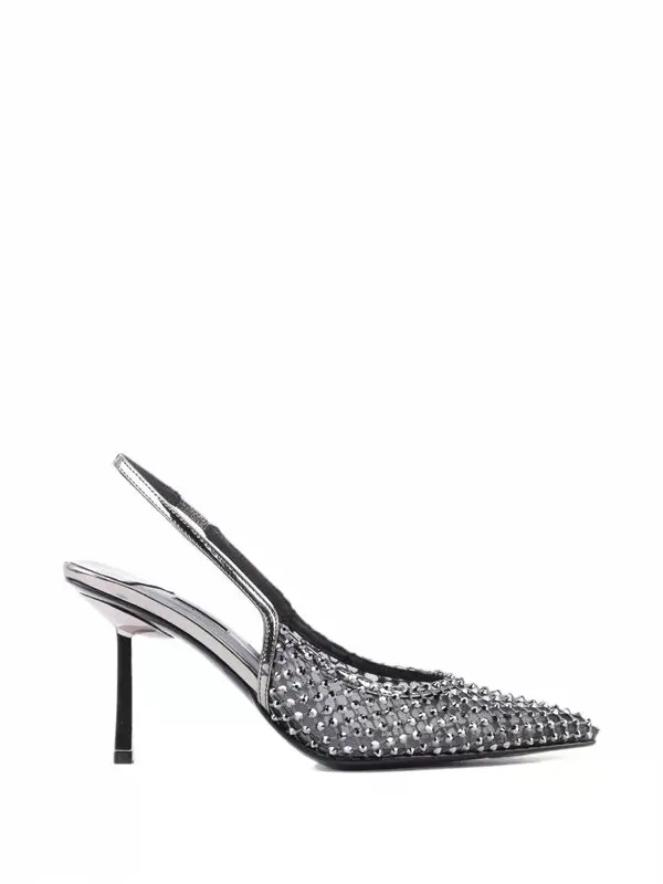 LE SILLA Gilda Crystal-embellished Slingback Pumps