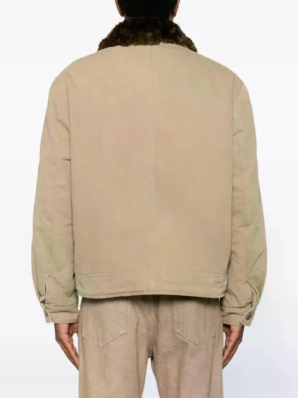 MARANT Amaric-gb Wool-collar Canvas Jacket