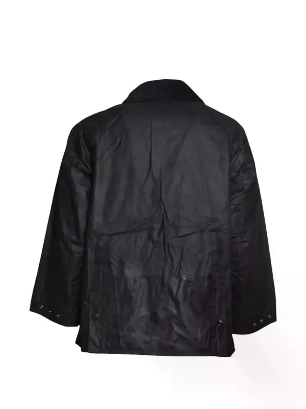 Barbour Oversized Bedale Waxed Jacket - Black