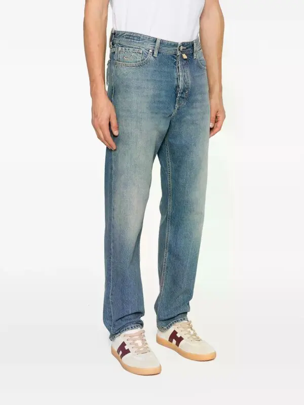 JACOB COHЁN Logo-patch Straight-leg Jeans