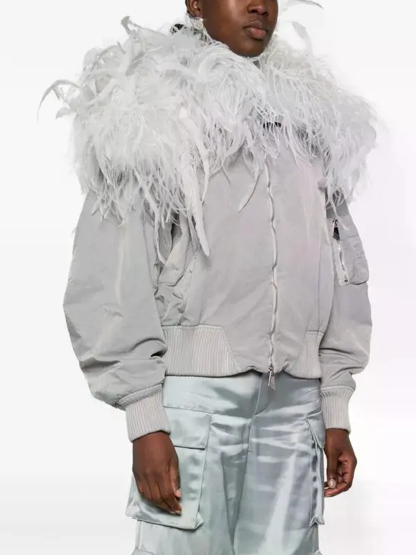 Attico Superattico10 Feather Bomber Jacket
