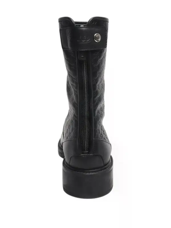 Gucci Guccissima Leather Ankle Boots