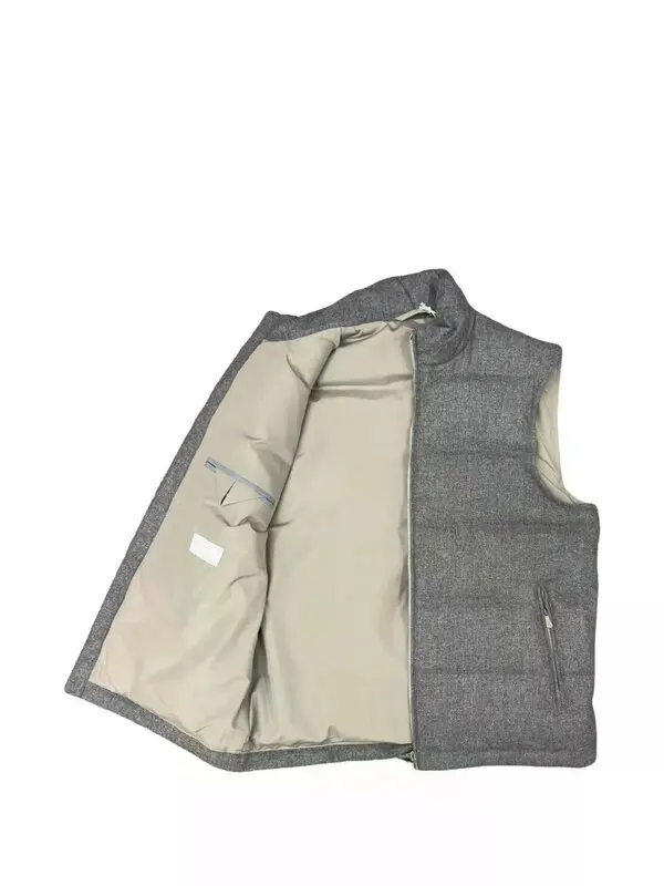 Eleventy Quilted Wool Vest