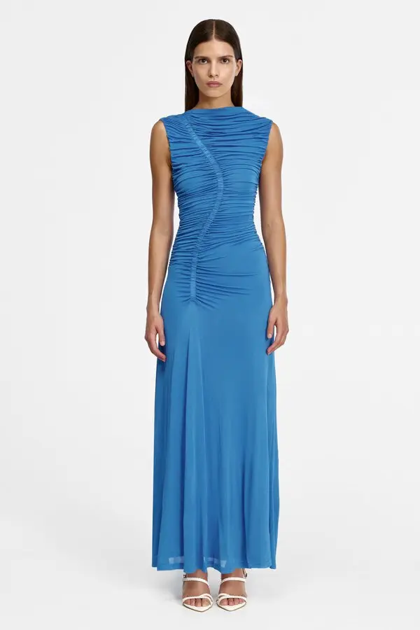 Acler Gillan Maxi Dress - Iris Blue