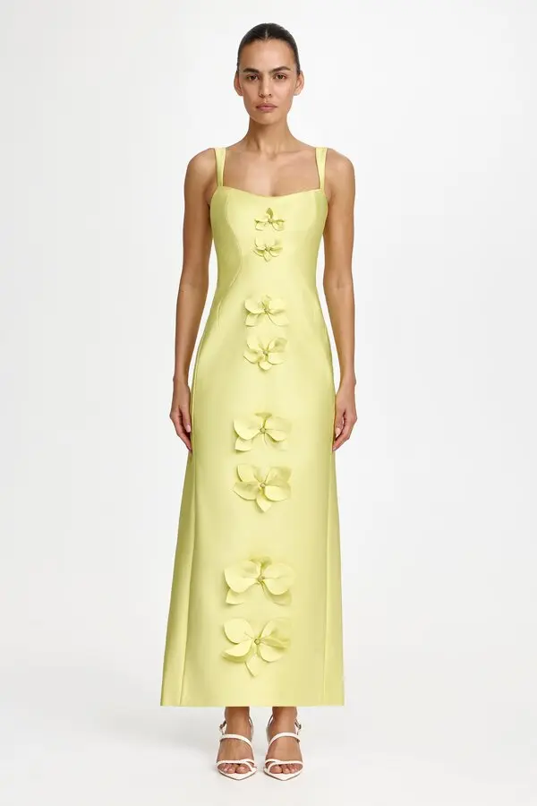 Acler Medoral Maxi Dress - Limeade