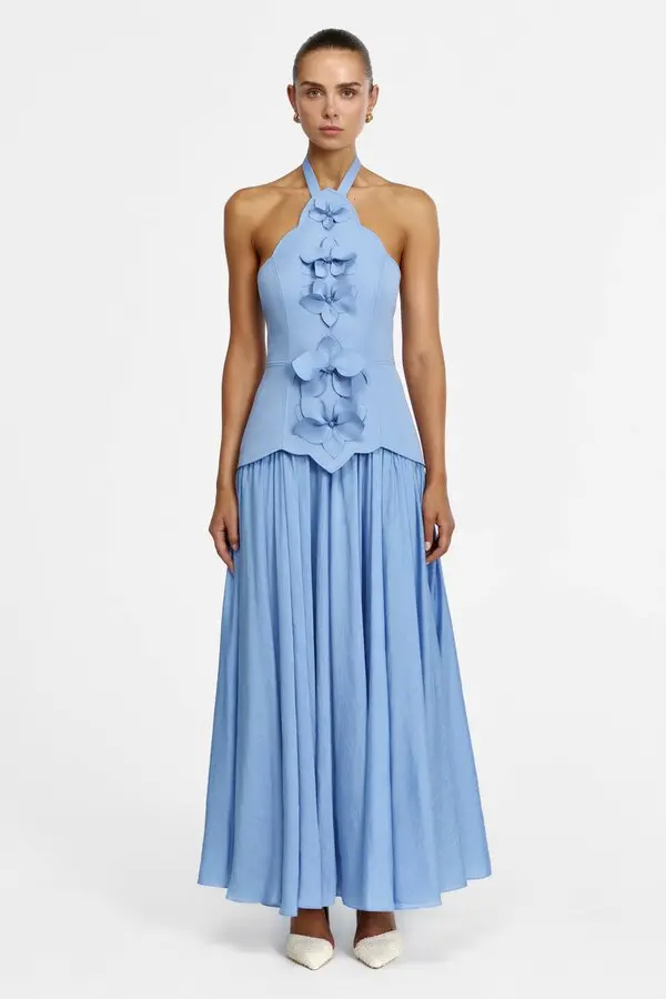 Acler Milliken Maxi Dress - Deep Sky