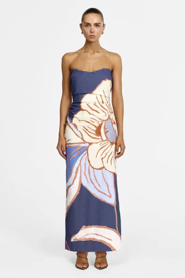 Acler Glider Maxi Dress - Midnight Eclipse