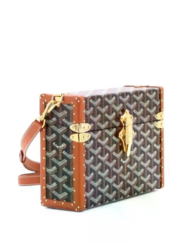 Goyard Cassette Trunk Shoulder Bag Coated Canvas Pm Clutch Bag