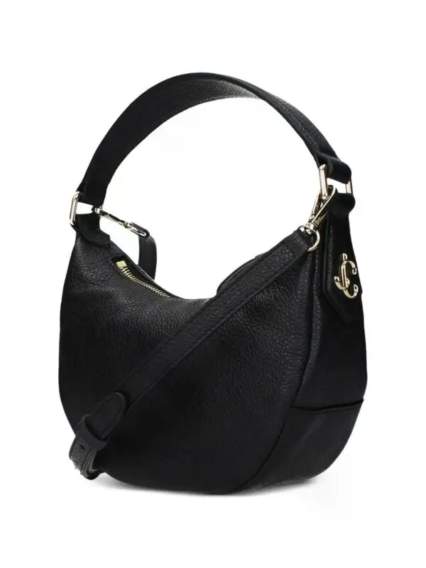 JIMMY CHOO Jc Logo Grained Leather Tote Bag