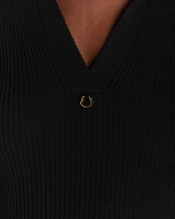 Moncler Ribbed Sweater Dress
