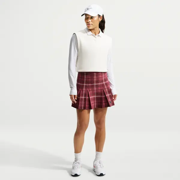 Nike Fairway Fresh Plaid Golf Sweater Skirt