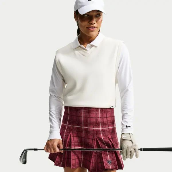 Nike Fairway Fresh Plaid Golf Sweater Skirt