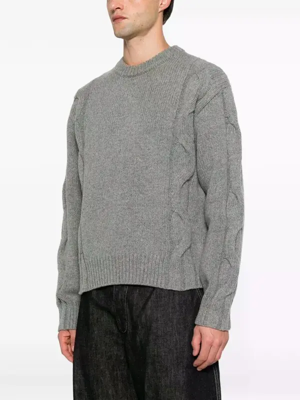 Axel Arigato Beam Cable-knit Sweater - Grey