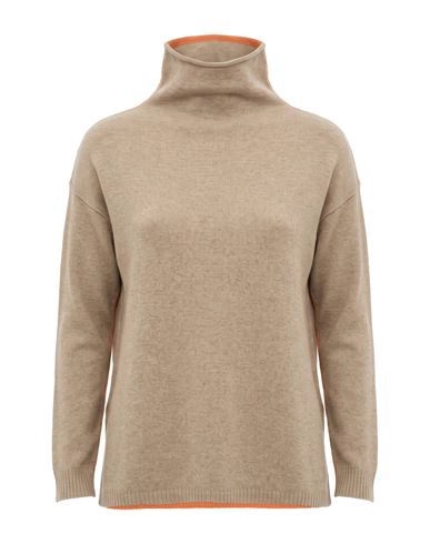 ARAGONA Turtleneck Taupe Size Cashmere