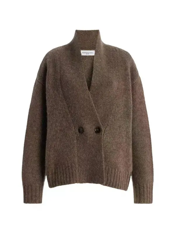 Brandon Maxwell Lowen Double-breasted Cardigan - Brown