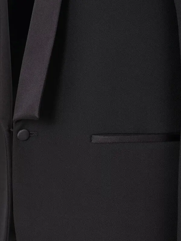 Fendi Singlebreasted Virginn Wool Blazer