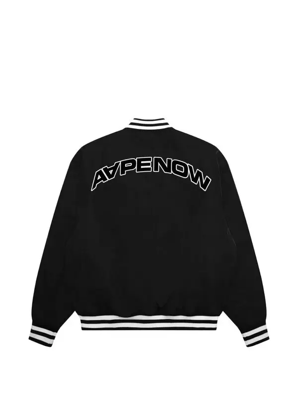 AAPE BY *A BATHING APE Logo-patch Striped-trim Bomber Jacket