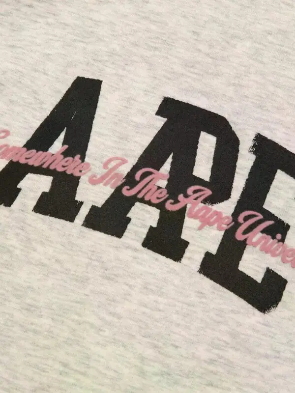 AAPE BY *A BATHING APE Logo-print Reversible Sweatshirt - Grey