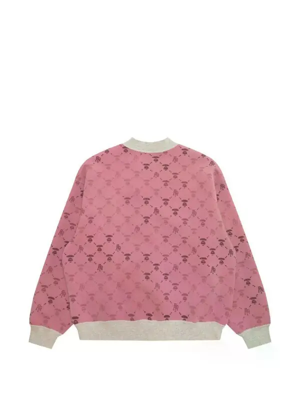 AAPE BY *A BATHING APE Logo-print Reversible Sweatshirt - Grey