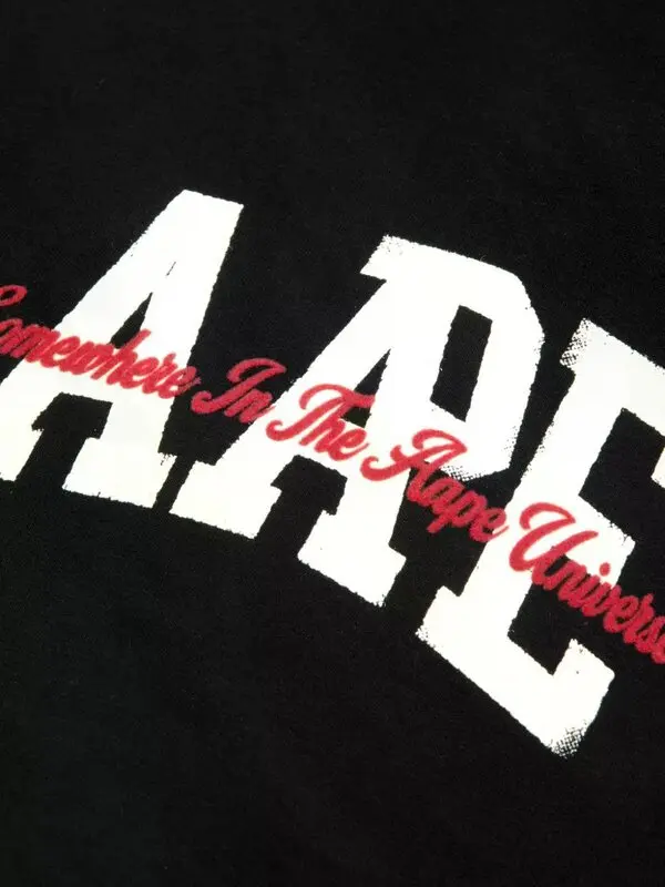 AAPE BY *A BATHING APE Logo-print Reversible Sweatshirt - Black