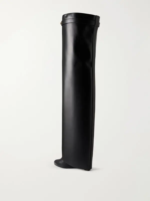 Givenchy Shark Pinch Leather Over-the-knee Boots