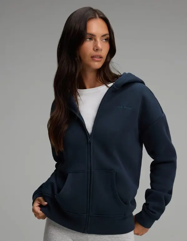 Cozy Earth Cityscape Full-zip Hoodie - Pacific
