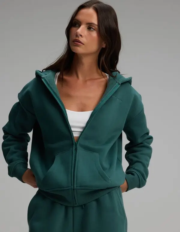 Cozy Earth Cityscape Full-zip Hoodie - Eclipse