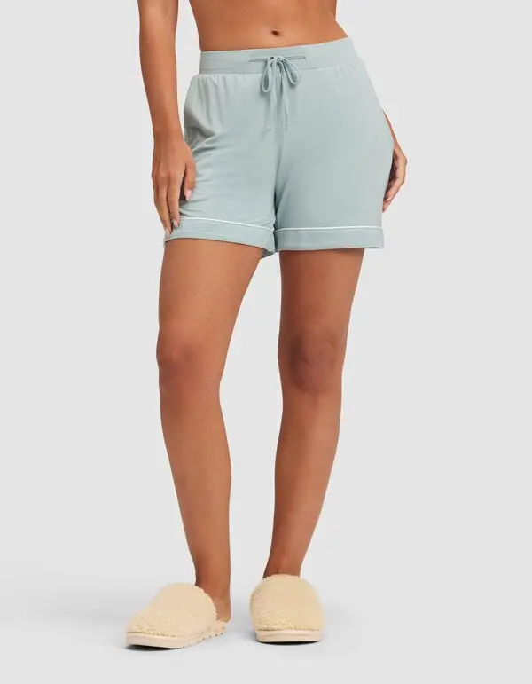Cozy Earth Bamboo Stretch-knit Pajama Shorts - Brook