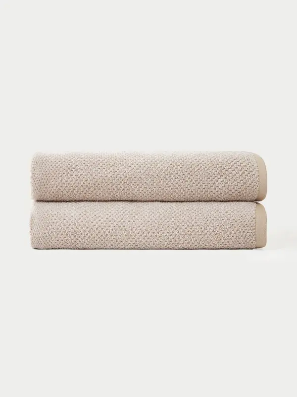 Cozy Earth Nantucket Bath Towels - Graphite