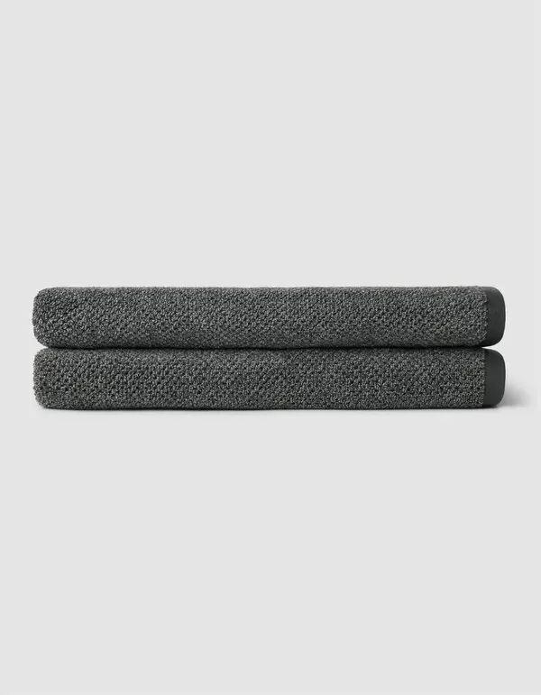 Cozy Earth Nantucket Bath Sheets - Graphite