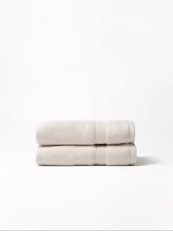 Cozy Earth Luxe Hand Towels - Seashell