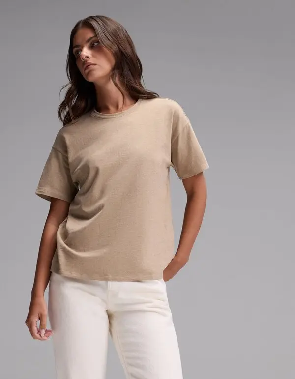 Cozy Earth All Day T-shirt - Beech Heather