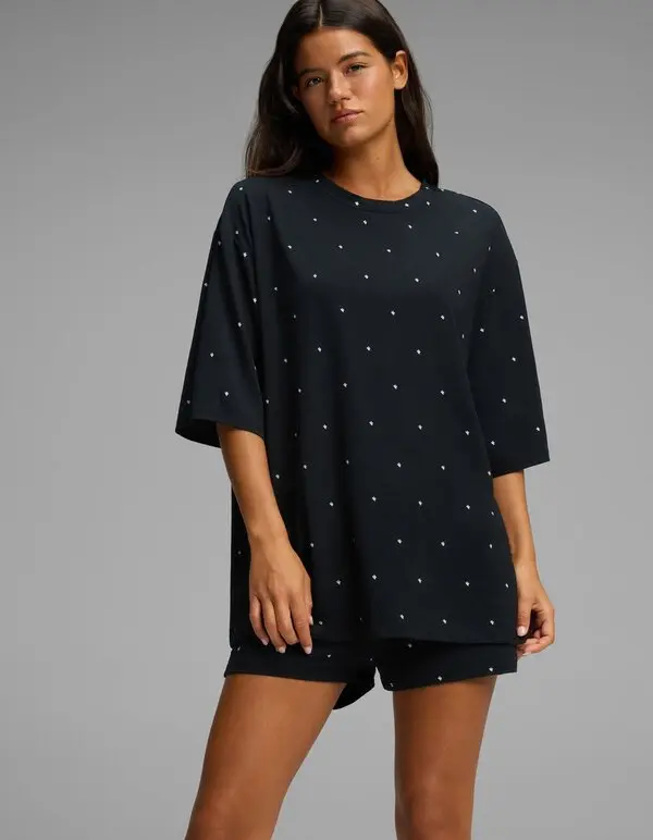 Cozy Earth First Layer Boyfriend Sleep T-shirt - Mini Ghost