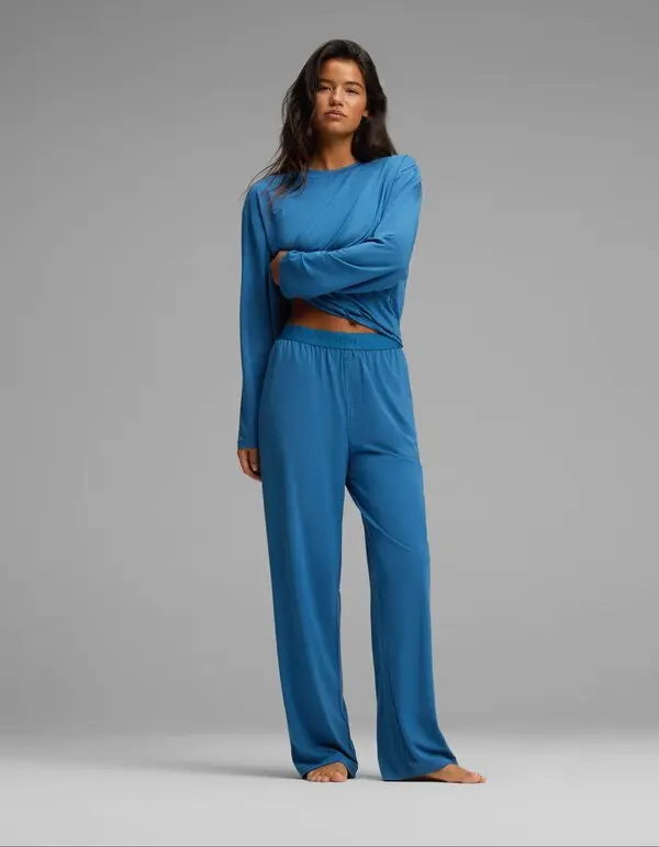 Cozy Earth First Layer Long Sleeve Sleep T-shirt & Pajama Pants Set - Fig